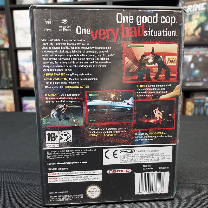 Dead to Rights sur Gamecube Occasion