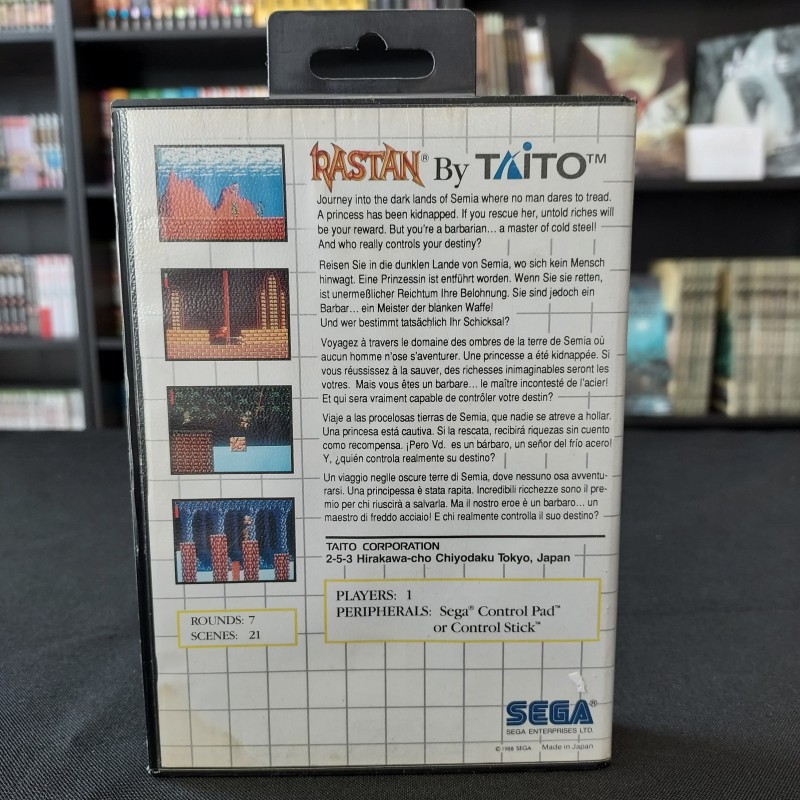 Rastan SEGA Master System Occasion - Sans Notice - Pal EUR